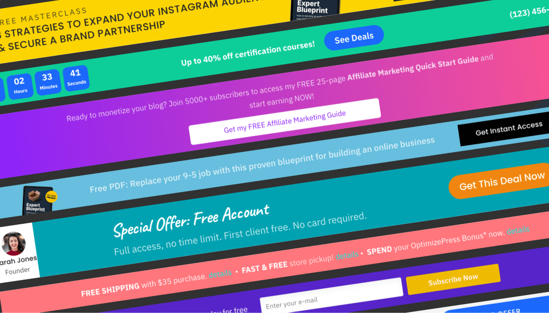 10 Website Notification Bar Examples That Get Results OptimizePress 10 Website Notification Bar Examples That Get Results OptimizePress