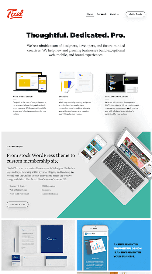 Fixel Agency Landing Page - OptimizePress